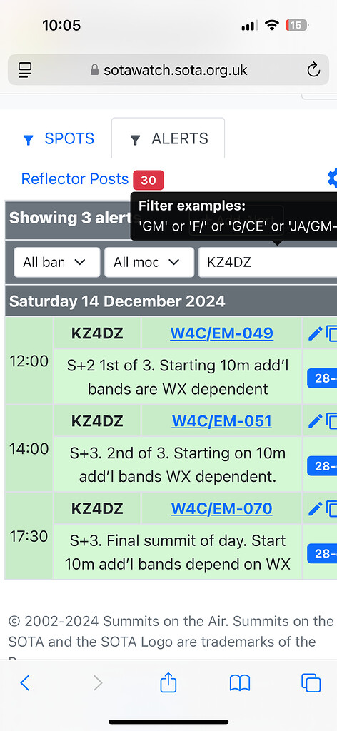 Wrong summit spotted 14 Dec for me - Issues/Errors - SOTA Reflector