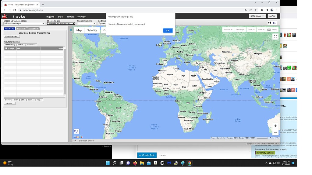 Trick to uploading tracks? - SOTA Mapping - SOTA Reflector