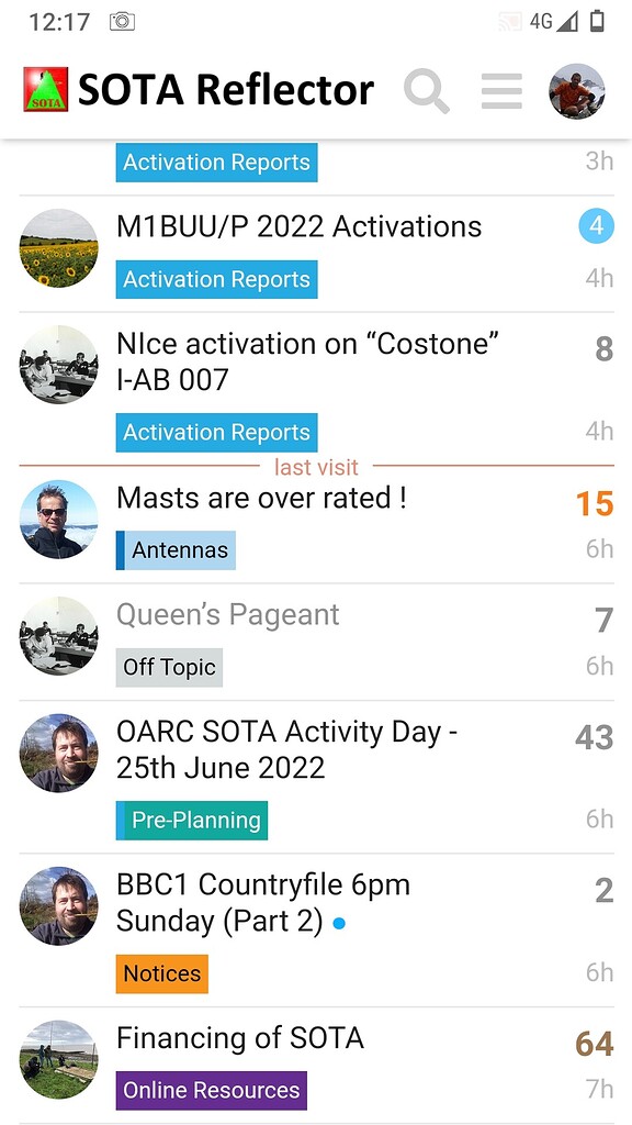 Reflector mobile help - Website - SOTA Reflector