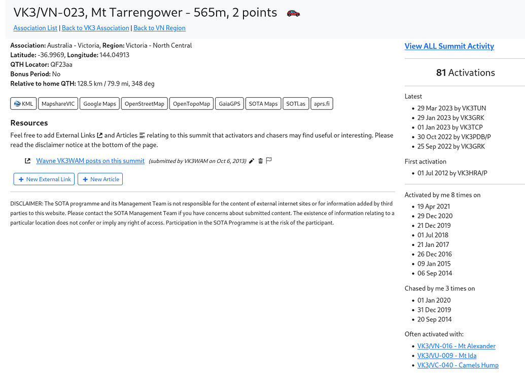 SOTAData3 (Part 1) - Database - SOTA Reflector