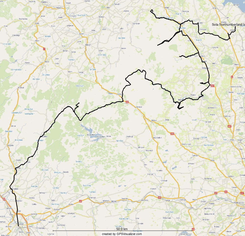 Activating all of Northumberland by Bicycle - Activation Reports - SOTA ...